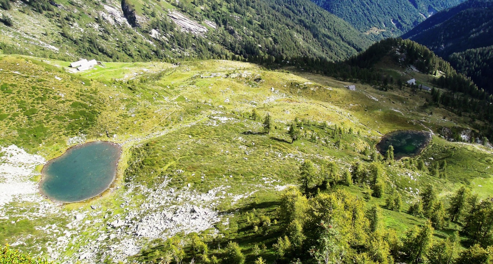 Trekking im Ossolatal - Die kleinen Seen von Moino und die Alm Alpe ...